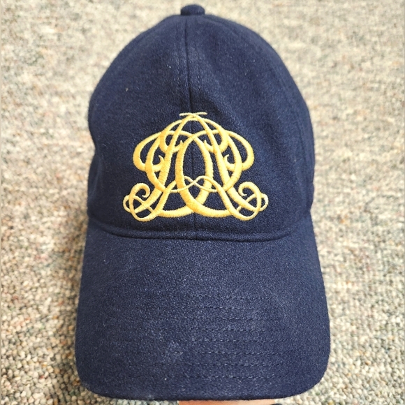 J. Crew | Accessories | Jcrew Chic Navy Wool Logo Baseball Cap | Poshmark